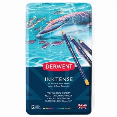 derwent inktense 12st. aquarelpotlood - Deva