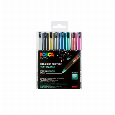 Posca verfmarkers set PC1MR/8A ass19 - Deva